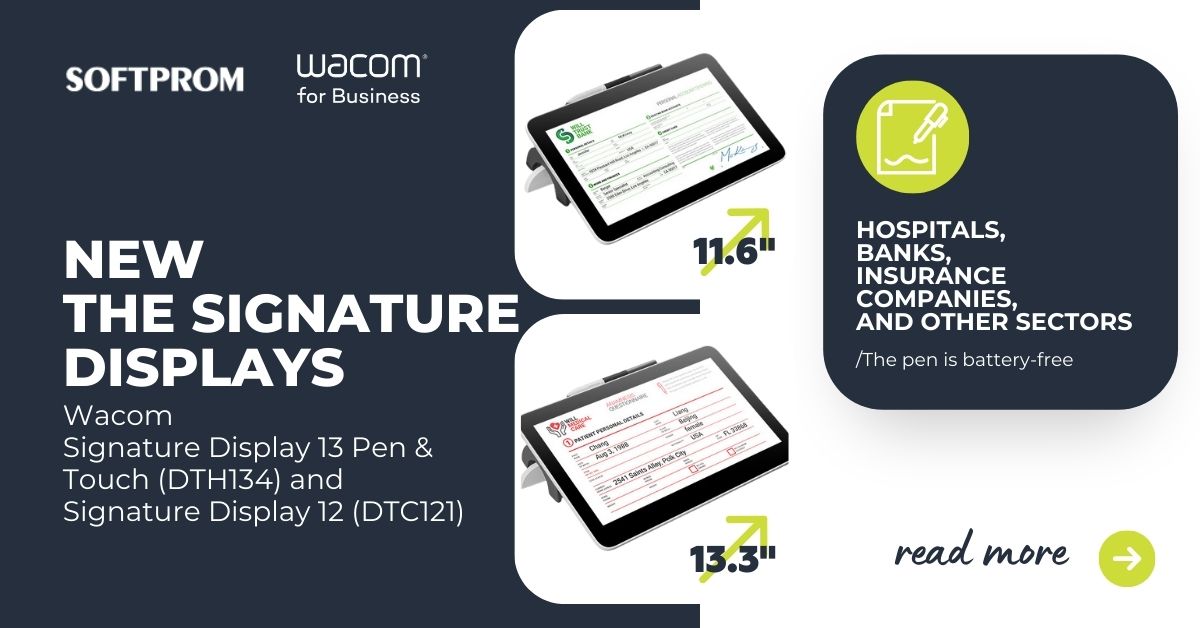 New Wacom Signature Display Products