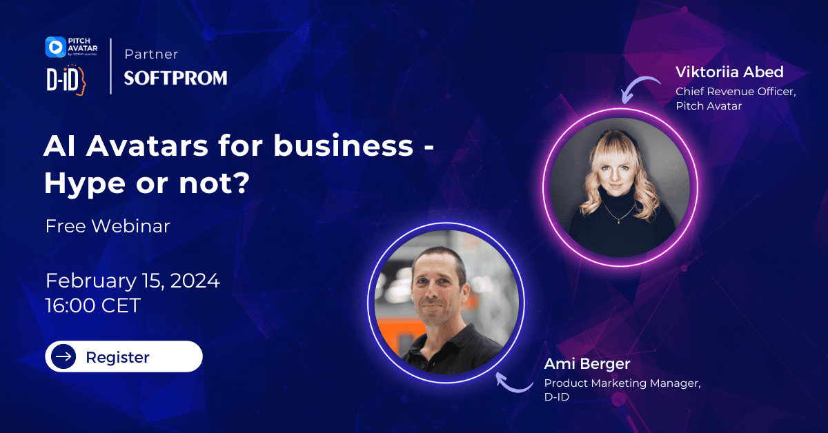15/02 Webinar. AI Avatars for Business: Hype or Not?